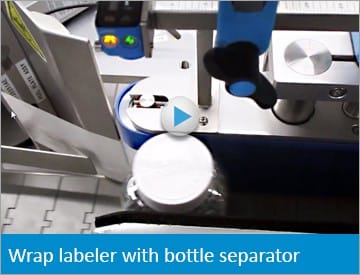 Pressure Sensitive Wrap Labelers For Bottles And Containers